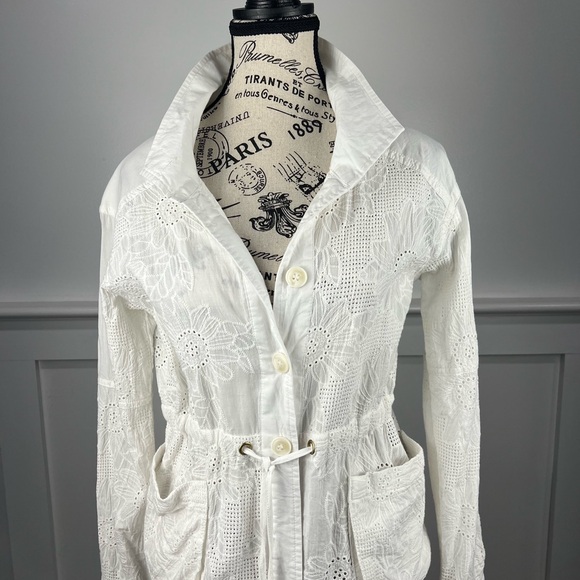 For Cynthia | Jackets & Coats | Elegant White Eyelet Lace Womens Jacket ...